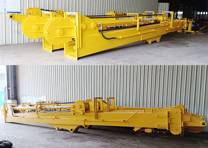 35m Excavator Telescopic Dipper Arm For Construction Work Big Bucket ...