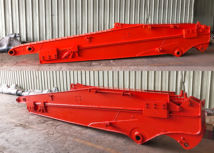 12M Telescopic Excavator Sliding Boom Arm With Bucket For Digging ...