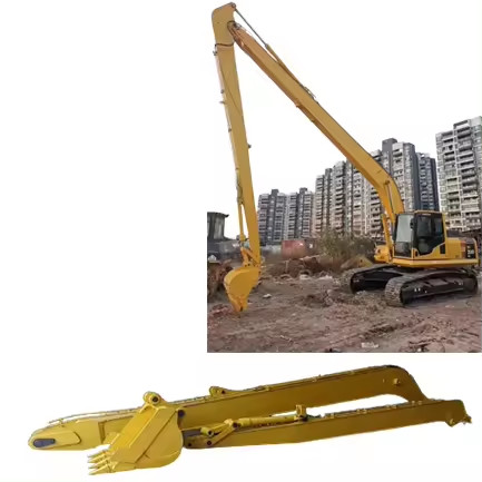 Customized Excavator Extension Arm Excavator Long Boom For CAT Komatsu ...