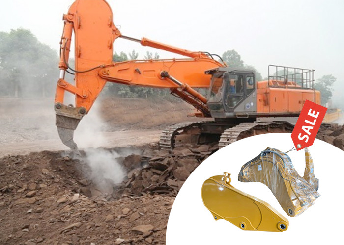 Yellow Red Color Excavator Rock Arm Heavy Duty Excavator Rock Ripper