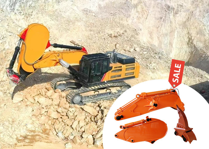 High Efficient Excavator Rock Boom And Arm With Ripper For Cat Hitachi ...